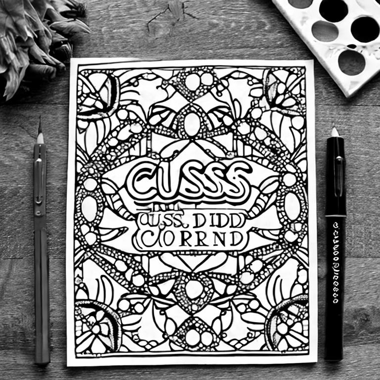 Cuss Word Adult Coloring Pages A Unique And Expressive Art Form